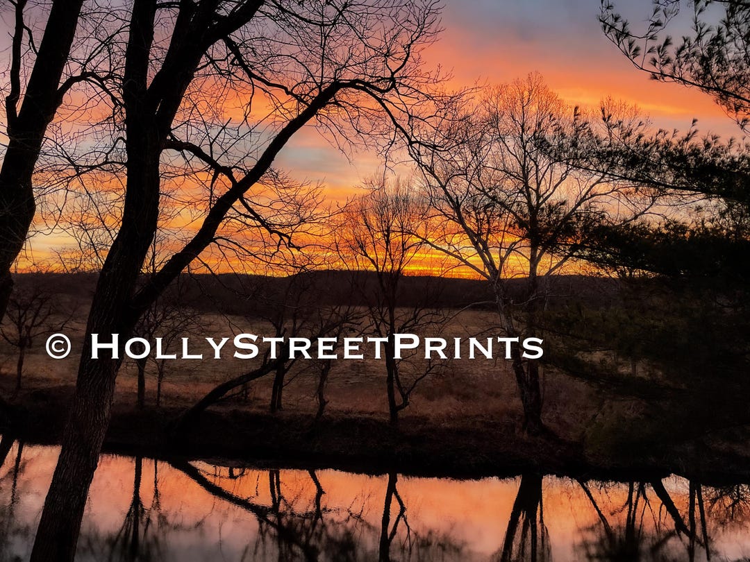 Niangua River Sunset Print: Buffalo, Missouri Landscape (digital ...