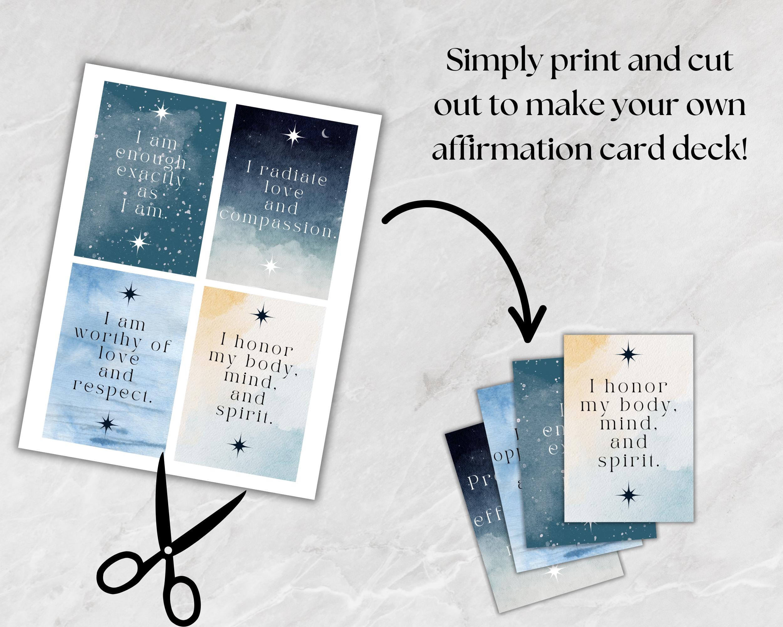 Printable Affirmation Cards, Positive Affirmation, Daily Affirmation ...