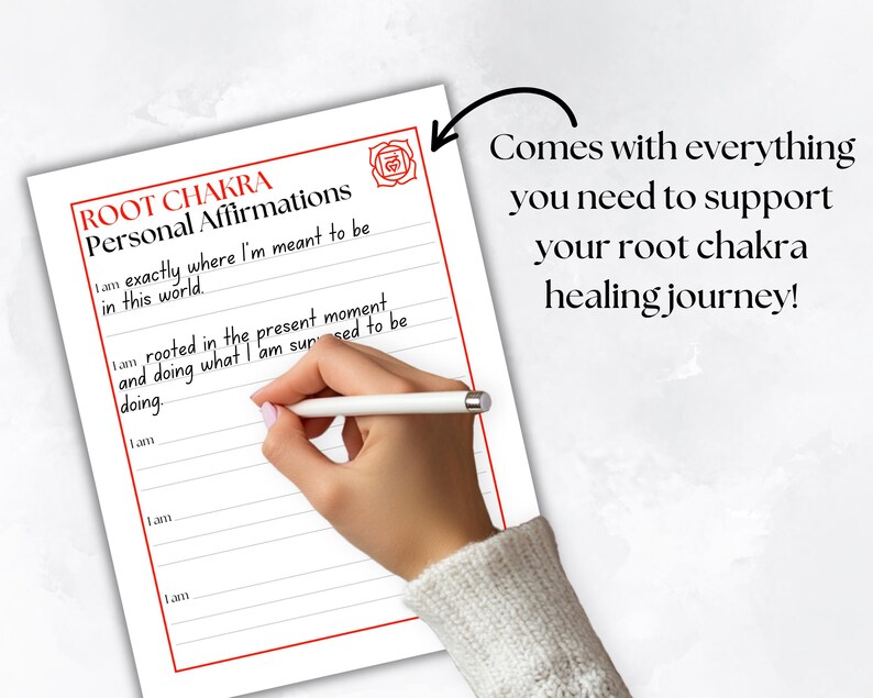 Root Chakra Healing Guide, Meditation Guide, Chakra Journal, Chakra ...