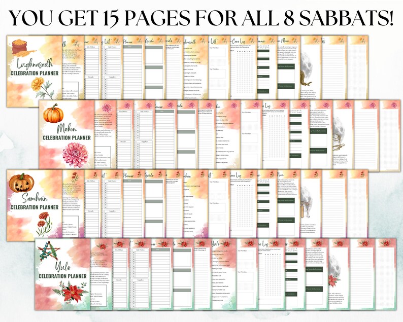 Wheel of the Year Celebration Guide, Witch Supplies, Wiccan Sabbats ...