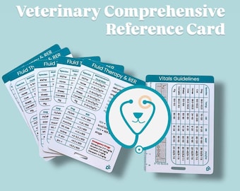 Veterinary Medicine Reference Card Bundle | Vet Med Badge Buddies for ...