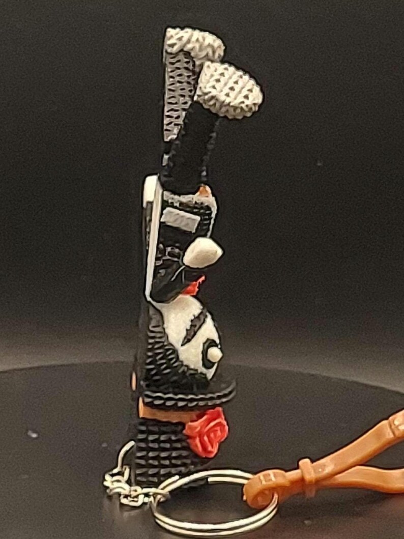 Day of the Dead Skeleton Couple Keychain | 3D Printed Articulated Charm ...