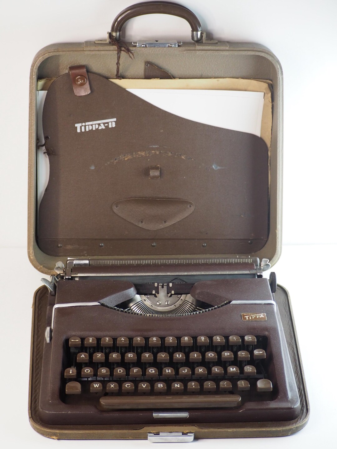 Typewriter 1955 With Original Invoice Tippa Typewriter Carrying Case - Etsy