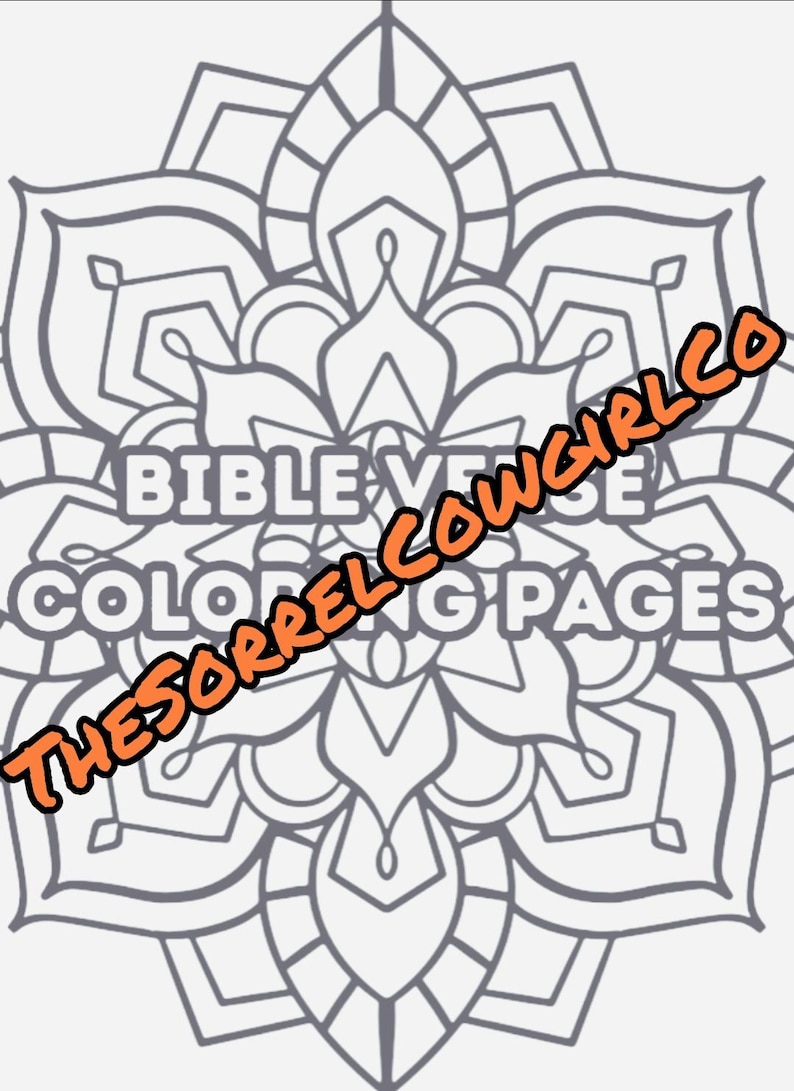 Mandala Bible Verse Coloring Pages - Etsy
