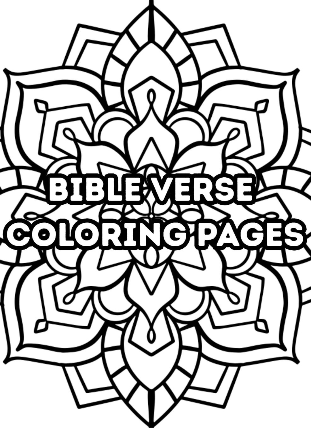 Mandala Bible Verse Coloring Pages - Etsy