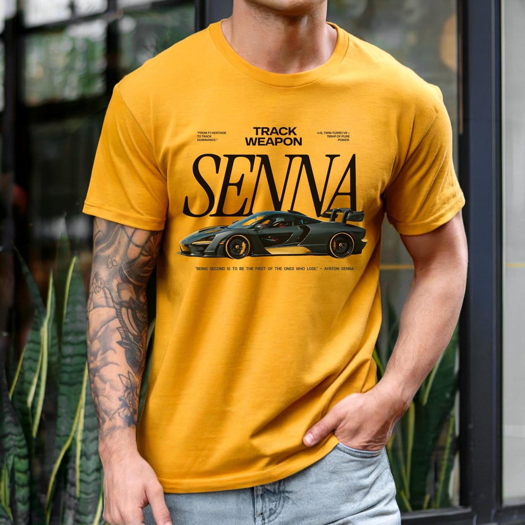 Mclaren Senna Car T-shirt | Ayrton Senna Quote | Mclaren Merch | Gift ...