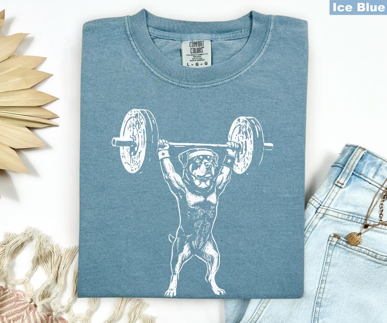 Funny Dog Gym Shirt, Lifting Dog Sweatshirt, Powerlifting Tee ...