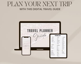 Travel Planner Printable PDF | Trip Budget, Packing List & Itinerary ...
