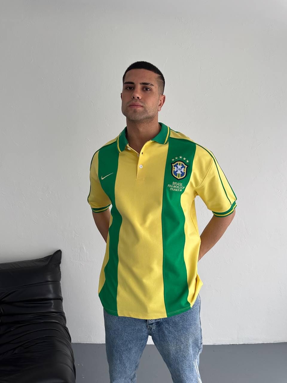 Brazilian Style Polo Collar Oversize T-shirt - Etsy