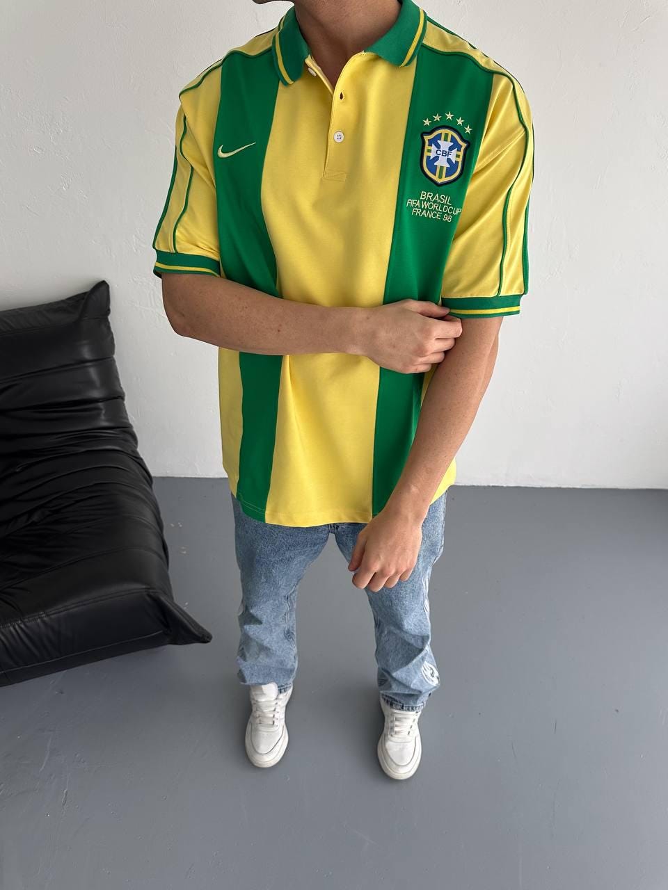 Brazilian Style Polo Collar Oversize T-shirt - Etsy