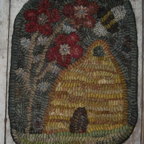 Primitive Folk Art Rug Hooking Pattern-i Wuf U - Etsy