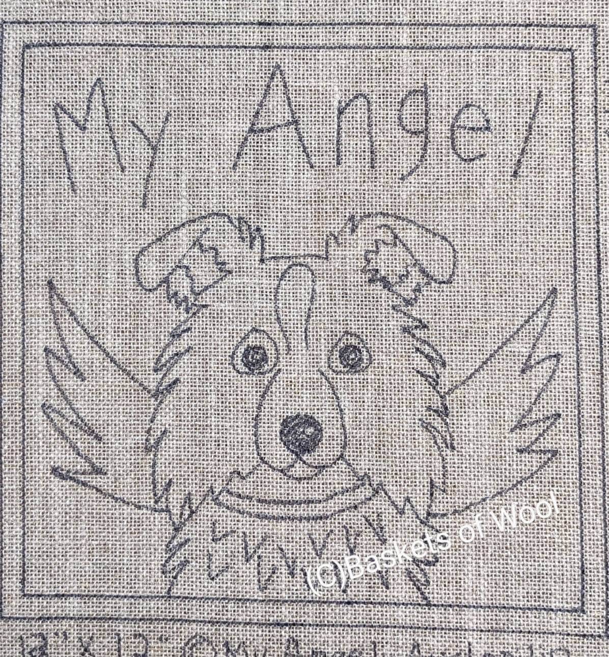 Primitive Rug Hooking Patter-my Angel~australian Shepherd - Etsy