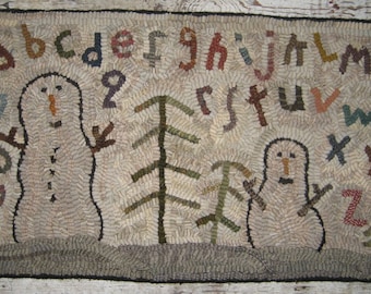 Rug Hooking Snowman Pattern - Etsy