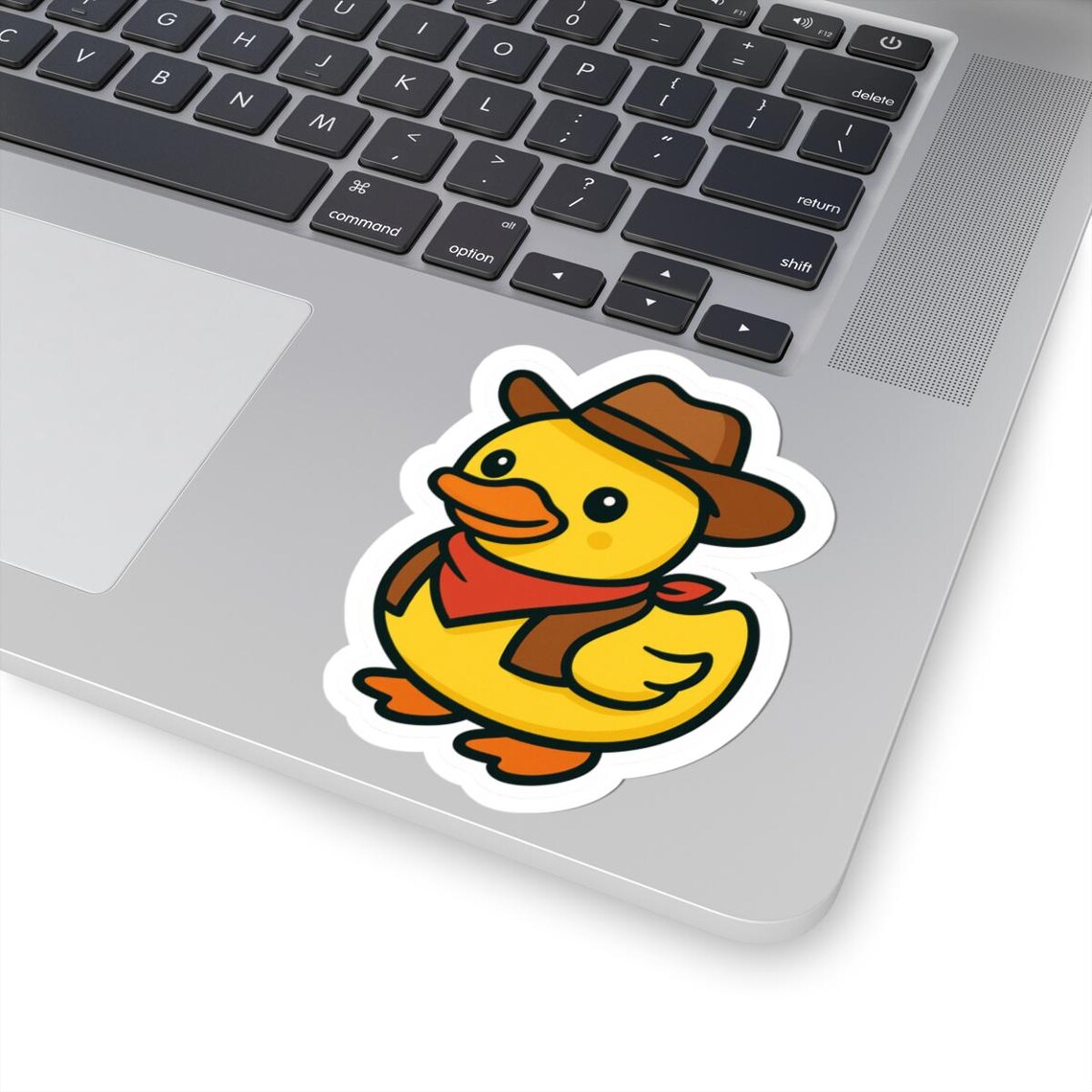 Cowboy Rubber Ducky Sticker, Fun and Cute Stickers for Laptops ...