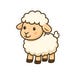 Kawaii Fluffy Sheep Sticker | Cute Animal Decal Perfect for Laptops ...