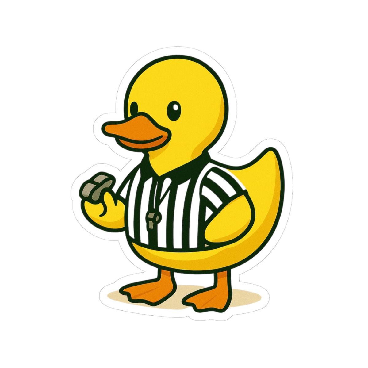 Referee Duck Sticker | Cute Sports Decal, Fun Gifts for Coaches, Laptop ...