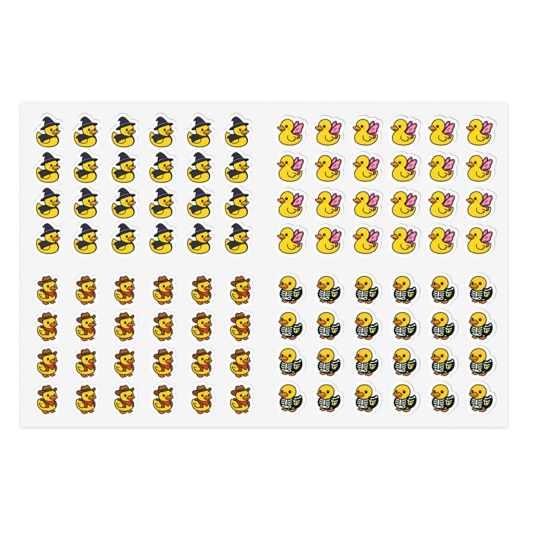 Halloween Costume Ducky Sticker Sheet | Planners, Journals ...