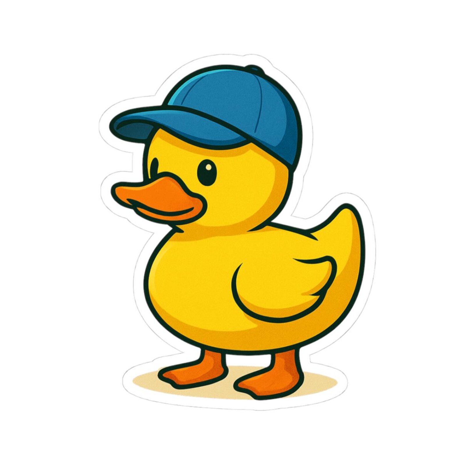 Baseball Hat Duck Sticker | Fun Decals, Laptop Stickers, Gift for Kids ...