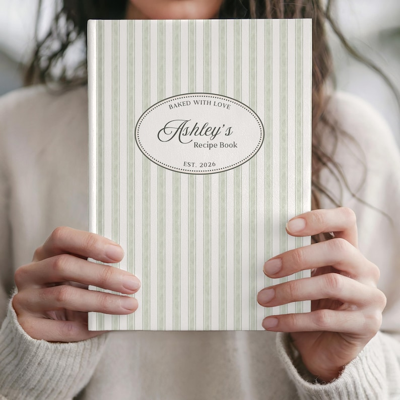 Personalized Recipe Notebook, Custom Cooking Food Journal Kitchen Chef ...