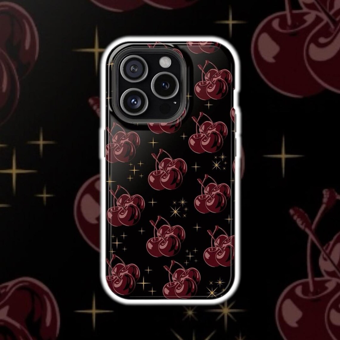 Cherry iPhone Case | Tough I Phone Casing 12 13 14 15 16 Pro -plus and ...