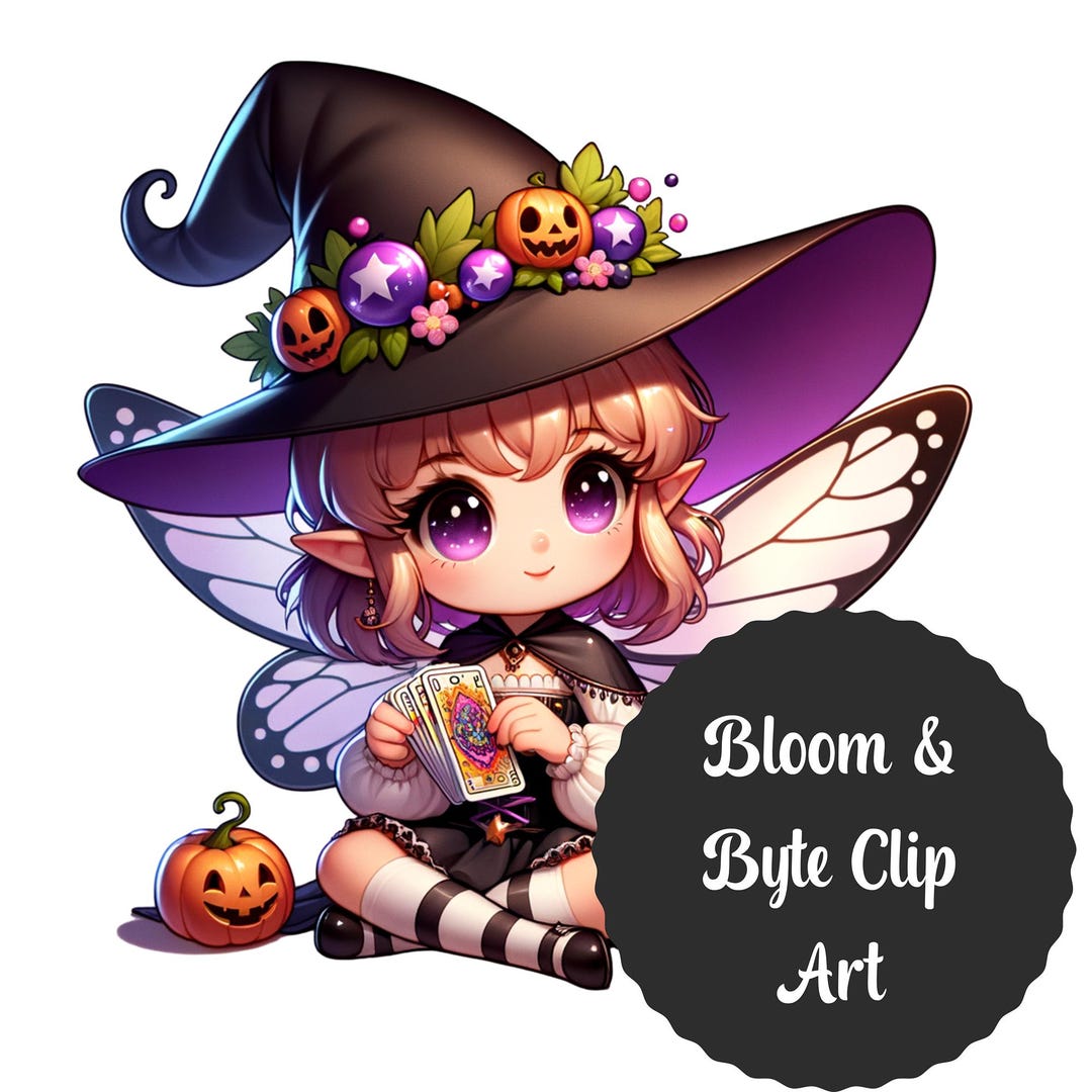 Fairy Playing Cards Clipart, Tarot Card Fairy, Halloween Fairy With ...