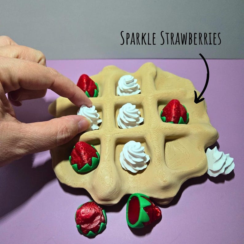 Tic Tac Toe Breakfast Waffle | 3D Printed Game | IHOP Game | Waffle ...