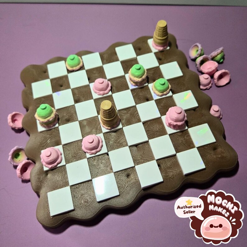 Ice Cream Checkers | 3D Printed Game | IHOP Game | Waffle House Game ...