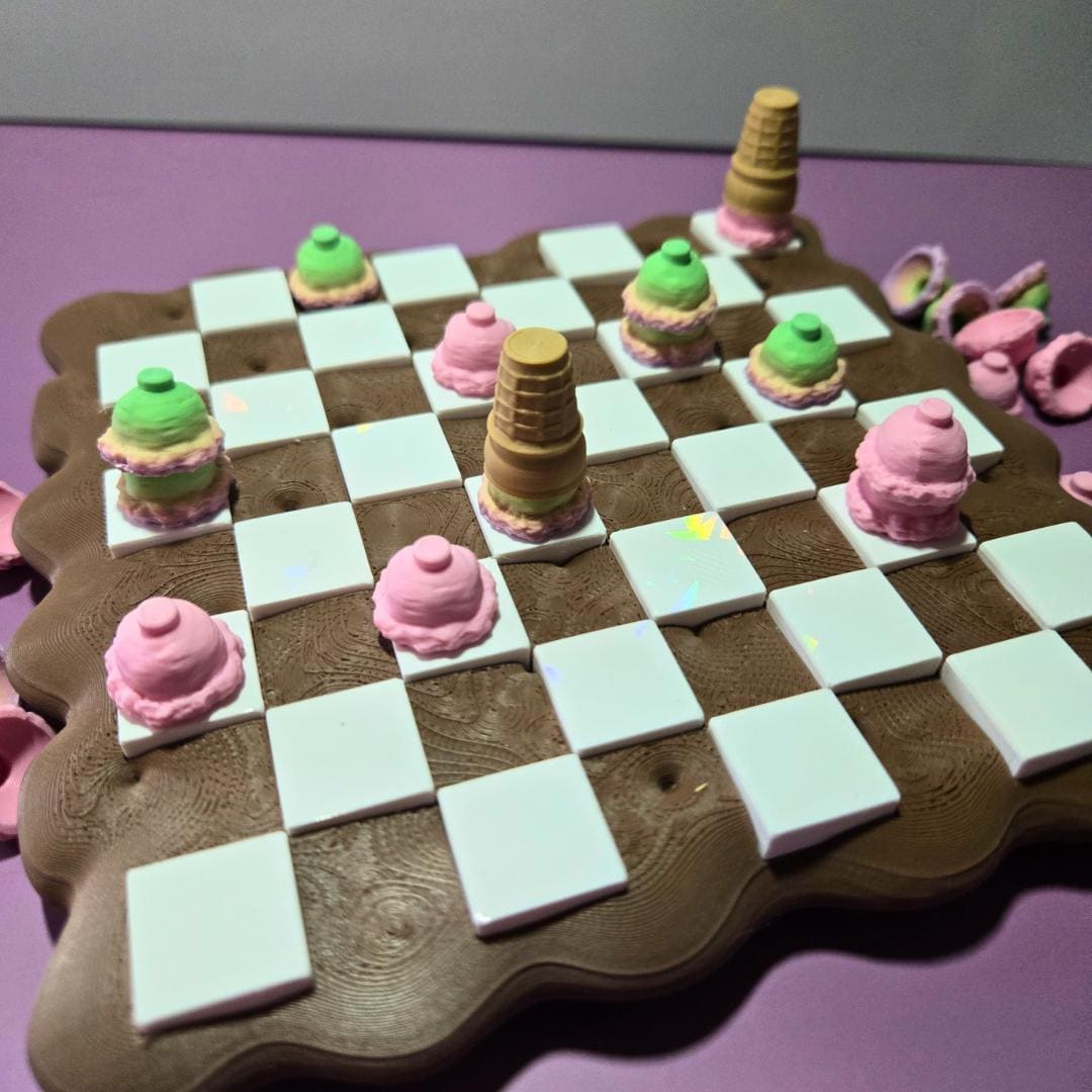 Ice Cream Checkers | 3D Printed Game | IHOP Game | Waffle House Game ...