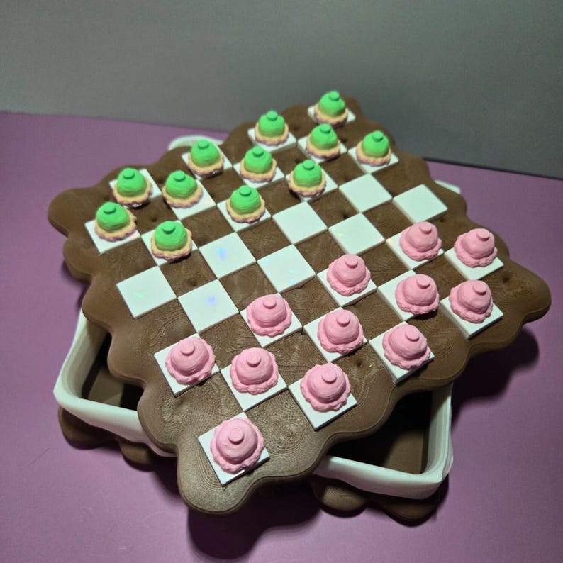 Ice Cream Checkers | 3D Printed Game | IHOP Game | Waffle House Game ...