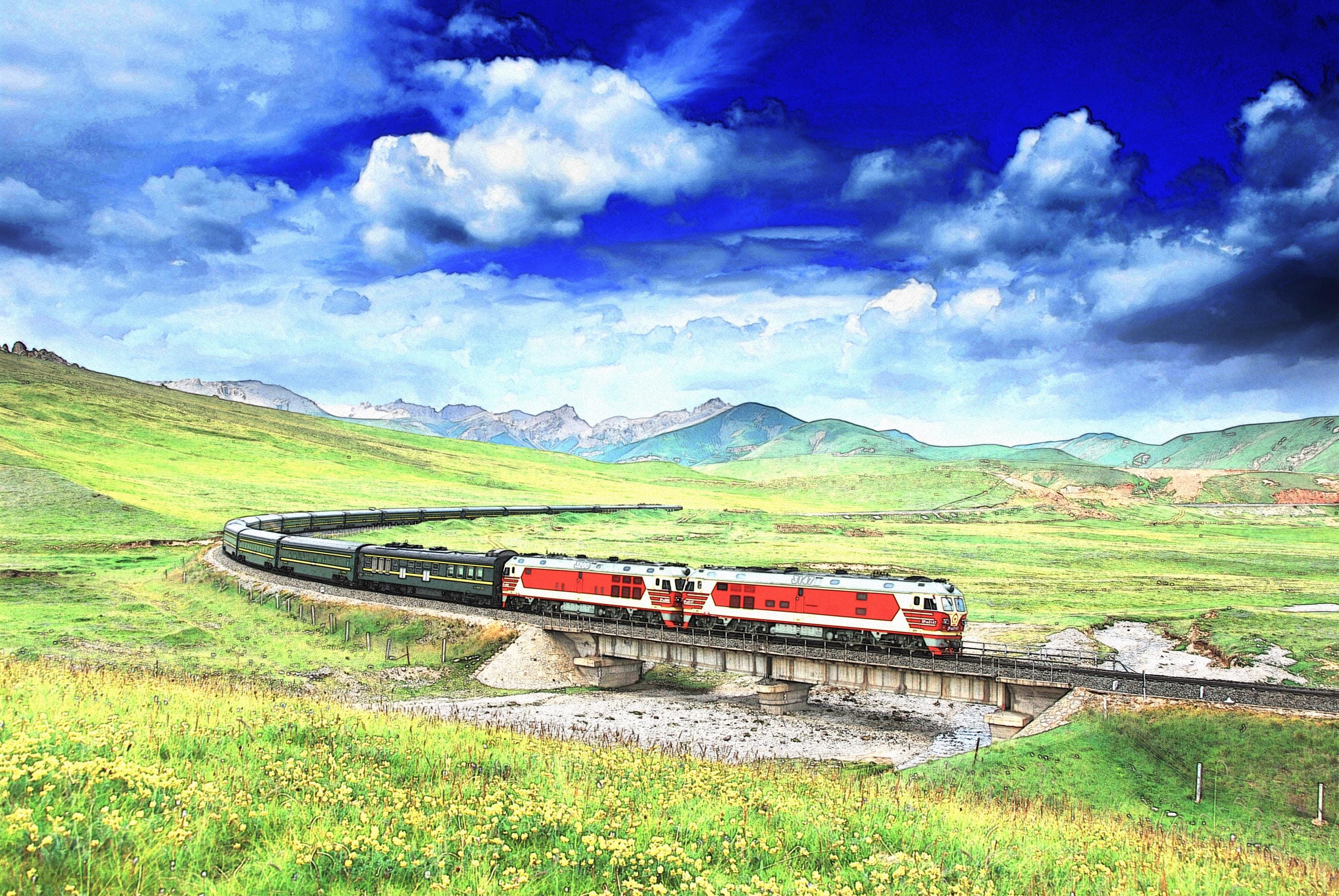 Artistic Train Photo Print, Railroad Digital Download, Industrial Wall ...