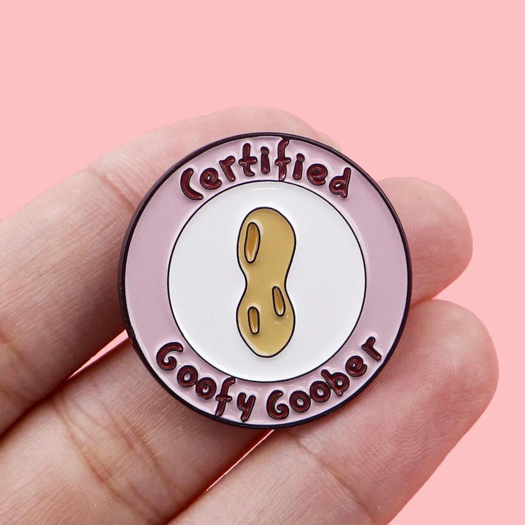 Goofy Goober Enamel Pin: Cartoon Brooch, Trendy Lapel Badge - Etsy