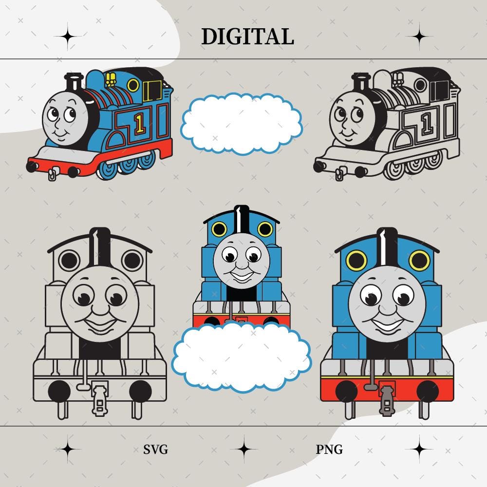 Train Svg, Locomotive Svg - Locomoti9ve Thomas Svg, Train Png Instant ...
