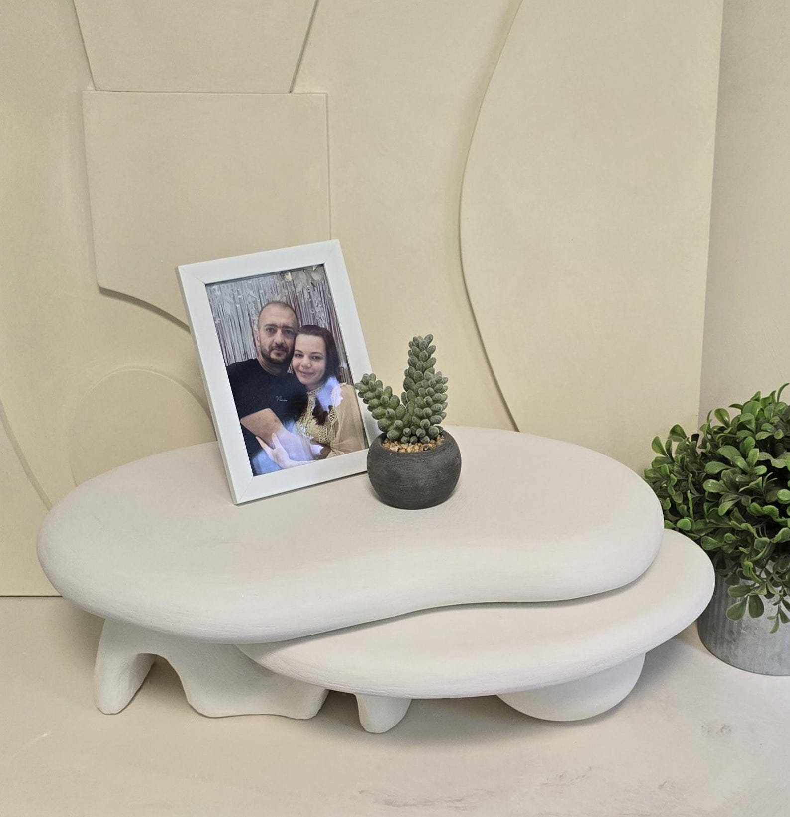 Wabi Sabi Bonsai Stand- Organic Sculptural Microcement Table-handmade Minimalist - Etsy