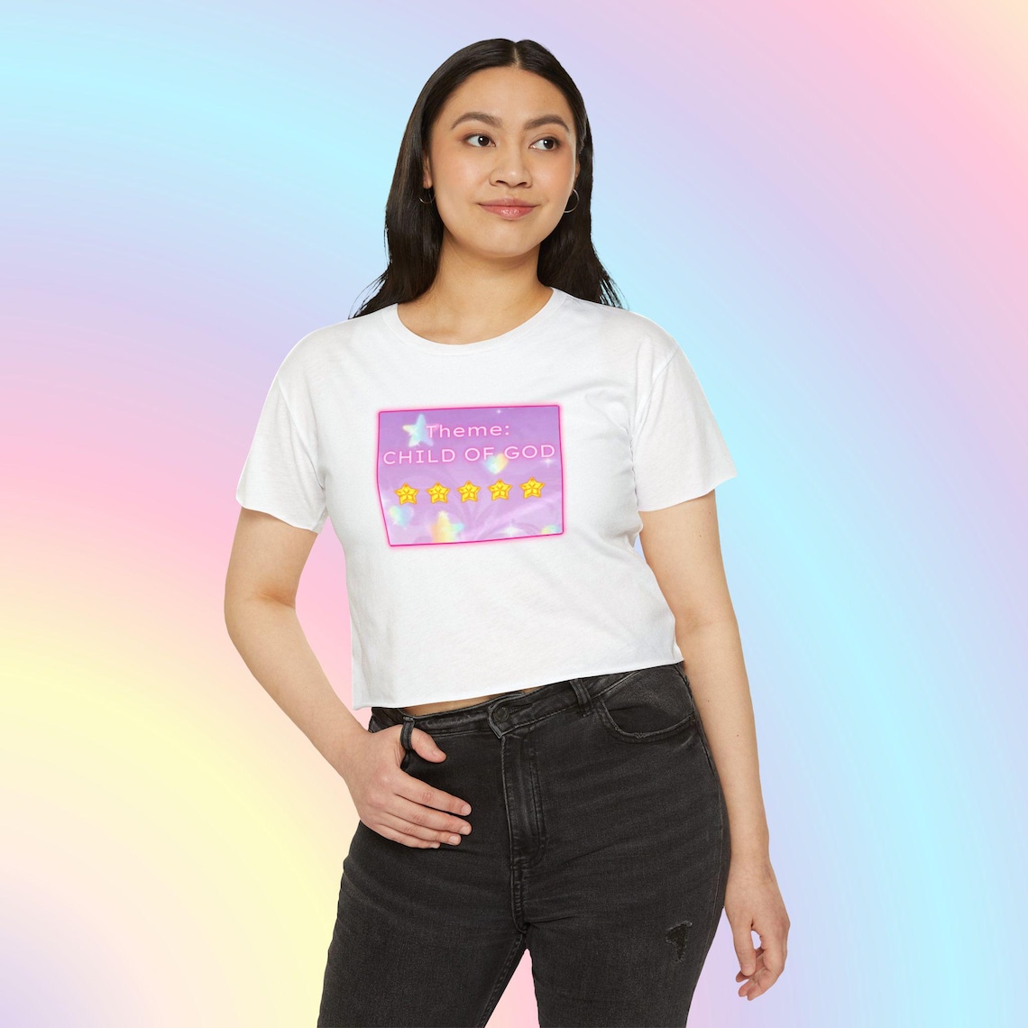 The Theme Is: Child of God Crop Top - Christian Crop Tee for Women ...