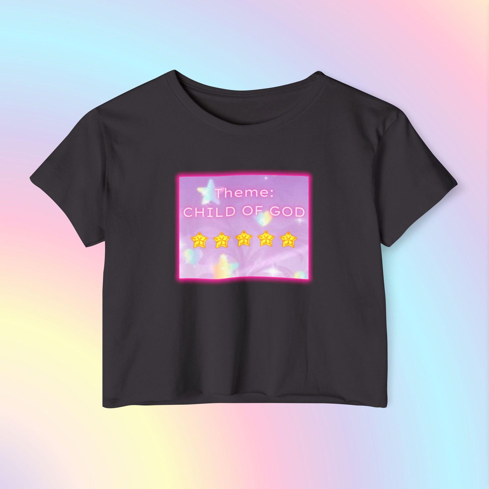 The Theme Is: Child of God Crop Top - Christian Crop Tee for Women ...