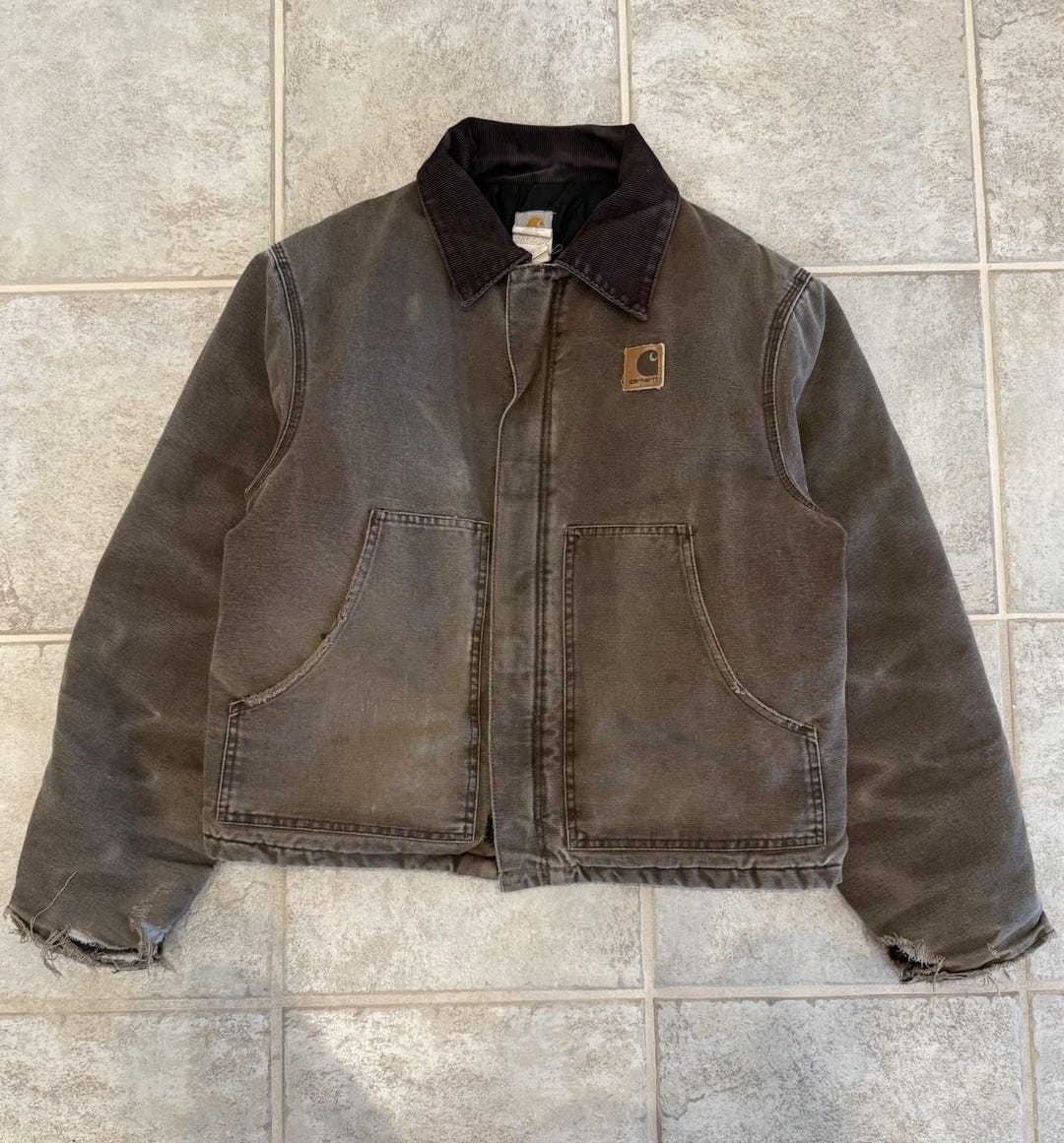 Vintage Carhartt Detroit Arctic Jacket J22 CHT Large - Etsy