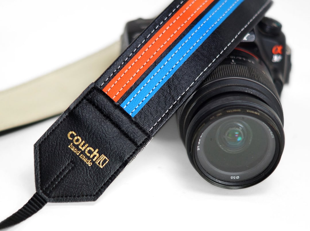 Double Racing Stripe Camera Strap 60s Vintage Le Mans Style - Etsy
