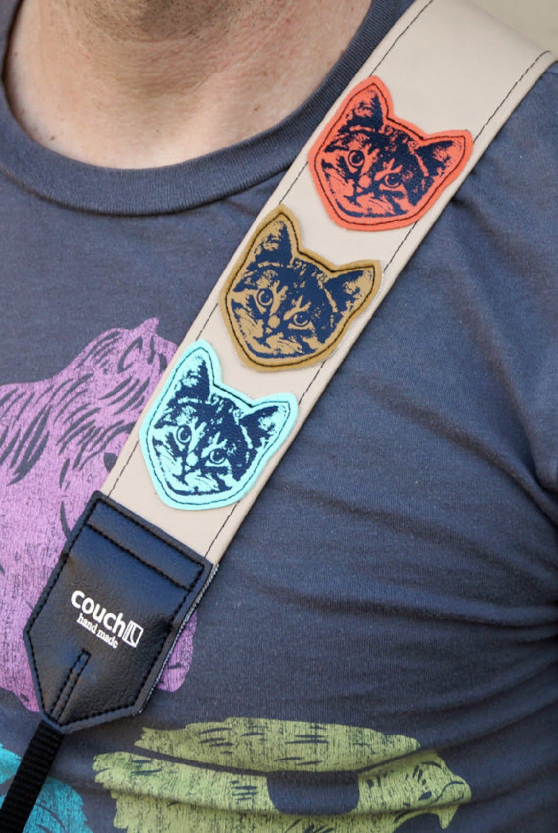 Custom Cat Camera Strap - You Pick the Strap and Cats - We Do the REST ...