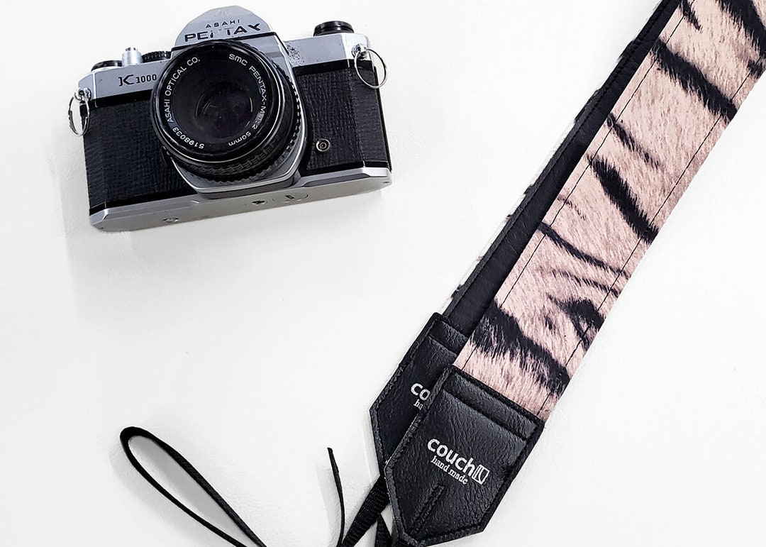 Tiger Stripes Camera Strap, Cool Animal Print Camera Straps, Vegan Made ...