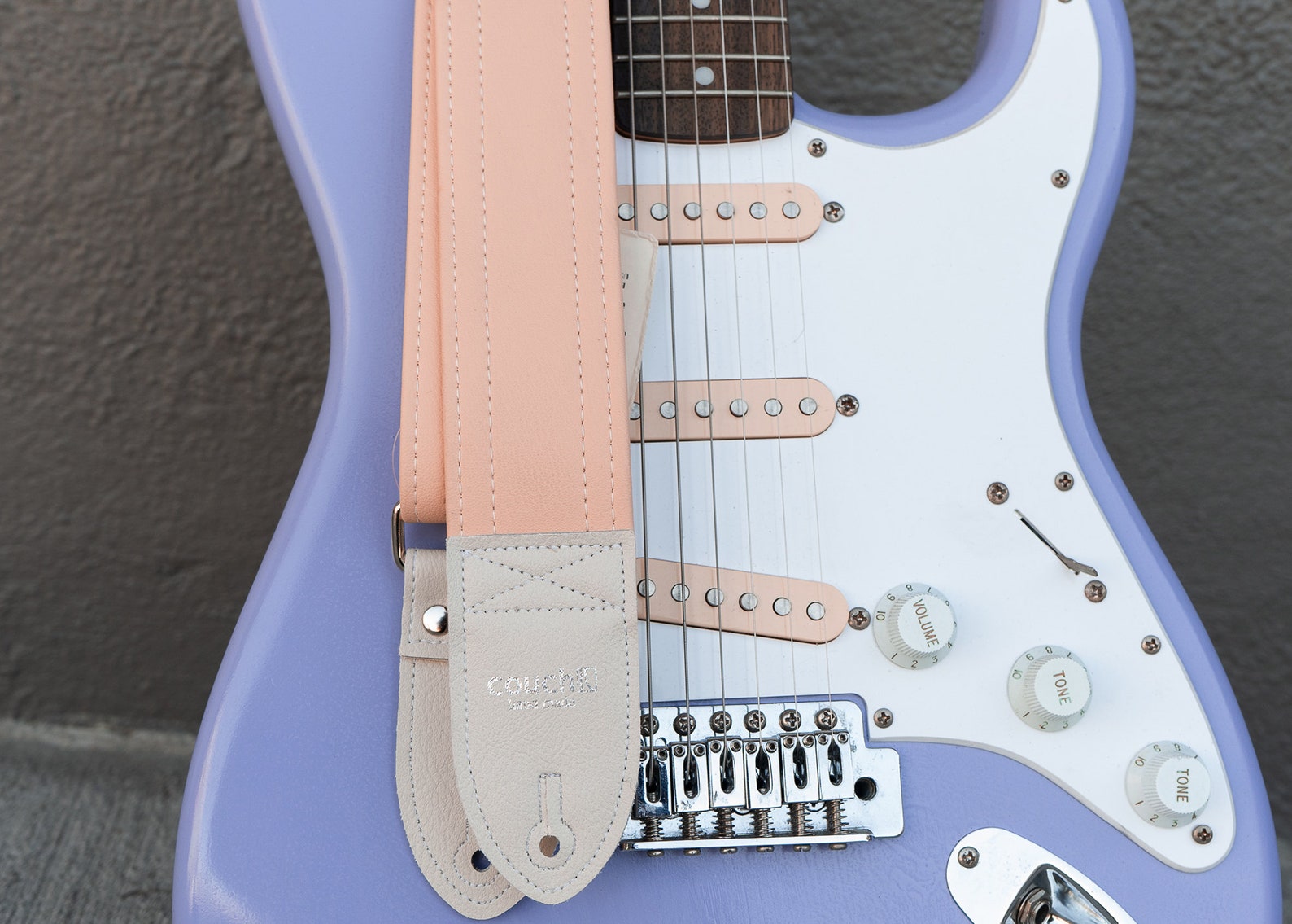 Pink Vintage Candy Guitar Strap, Dusty Pink, Pastel Vegan Guitar Straps ...