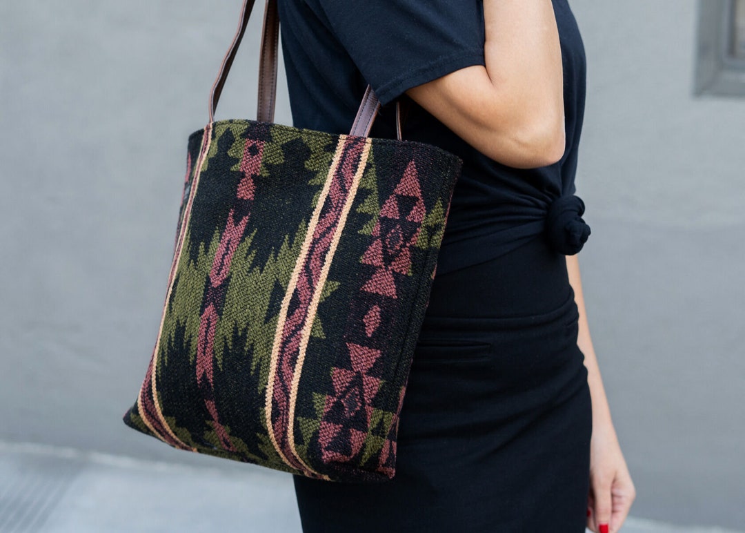 Seriously Southwestern Native Tote Bag, Boho Woven Fabric Purse - Etsy