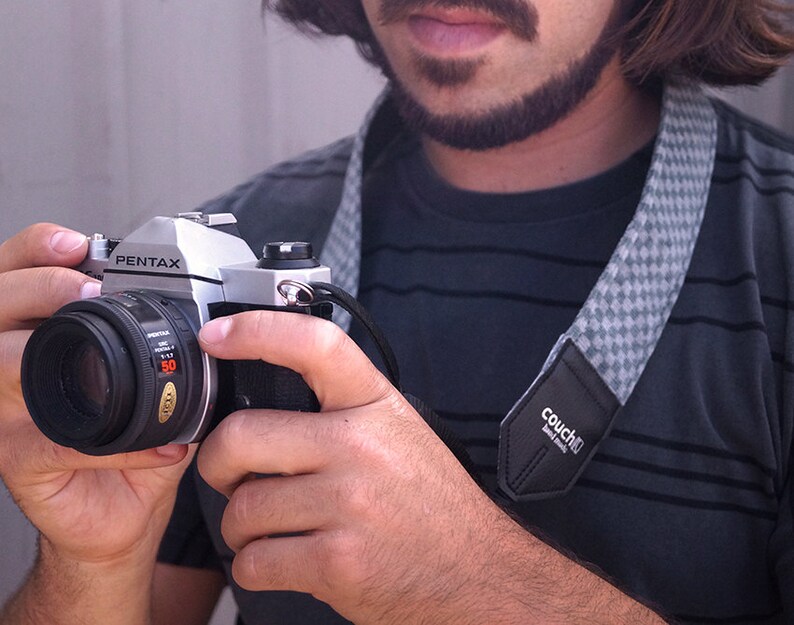 The 80's American Checkers Camera Strap Checkered Steel & | Etsy