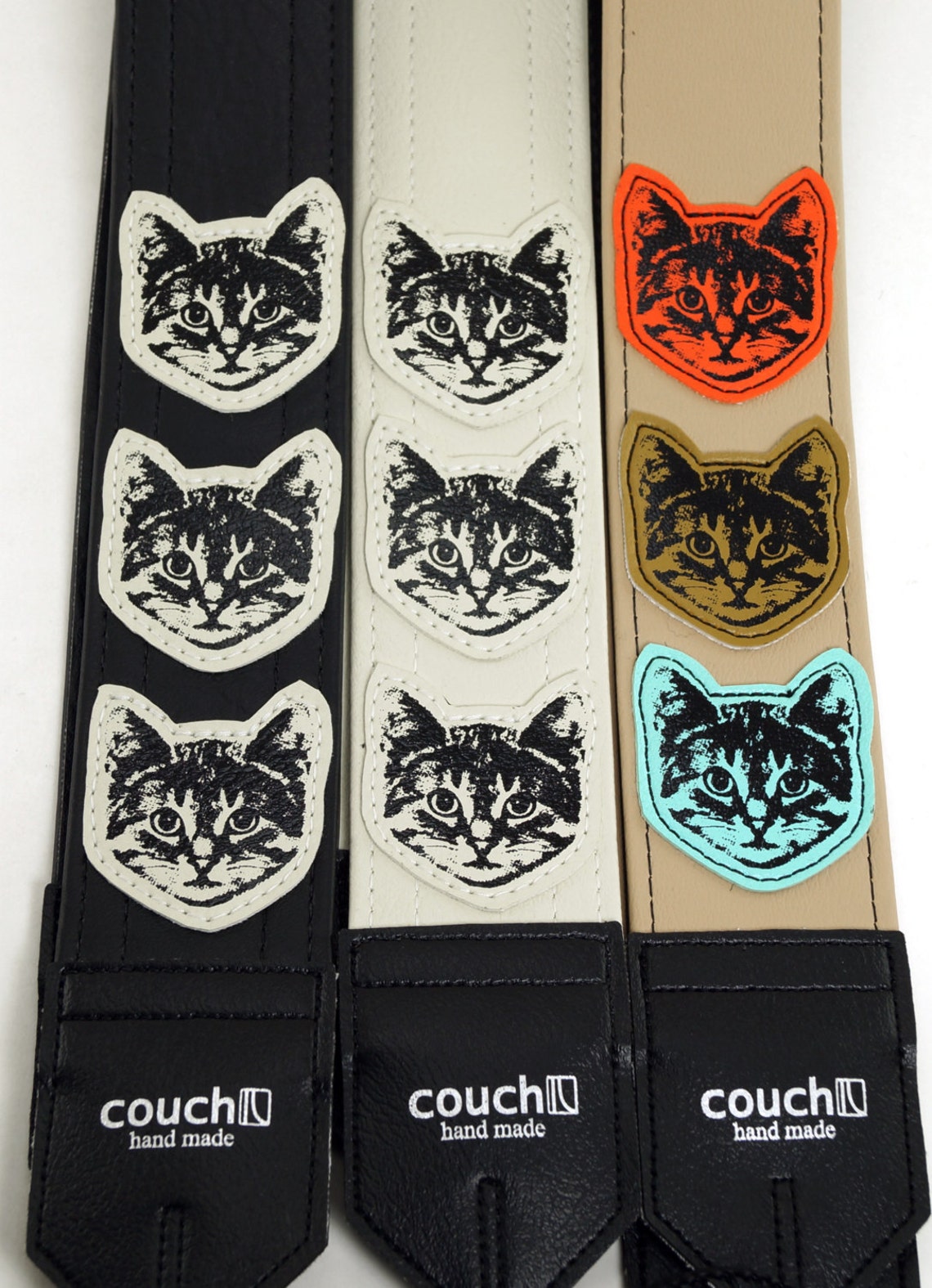 Multi Color Cat Camera Strap Vinyl Mr. Whiskers Approved - Etsy