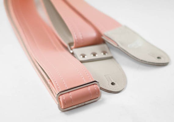 Pink Vintage Candy Guitar Strap Dusty Pink Pastel Vegan - Etsy