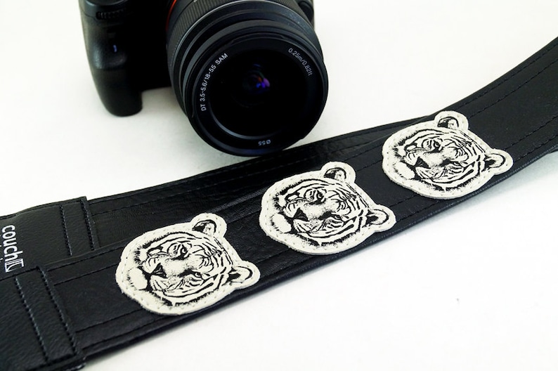Black Tigers Camera Strap Hand Made Screen Printed Hand Sewn | Etsy