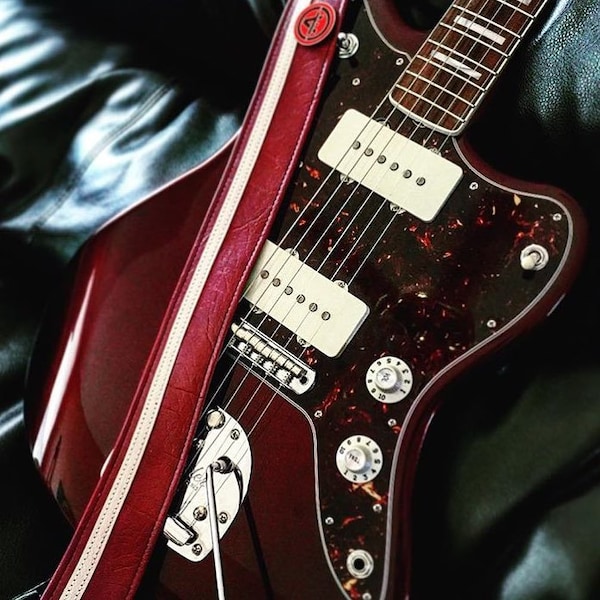 Maroon Guitar Strap - Etsy