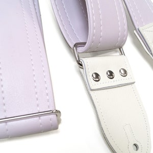 Light Lilac Vintage Guitar Strap- Made of Recycled Upcycled Ultra ...