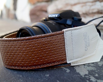 Dark Red Racing Stripe Camera Strap Vinyl Vegan Oxblood - Etsy