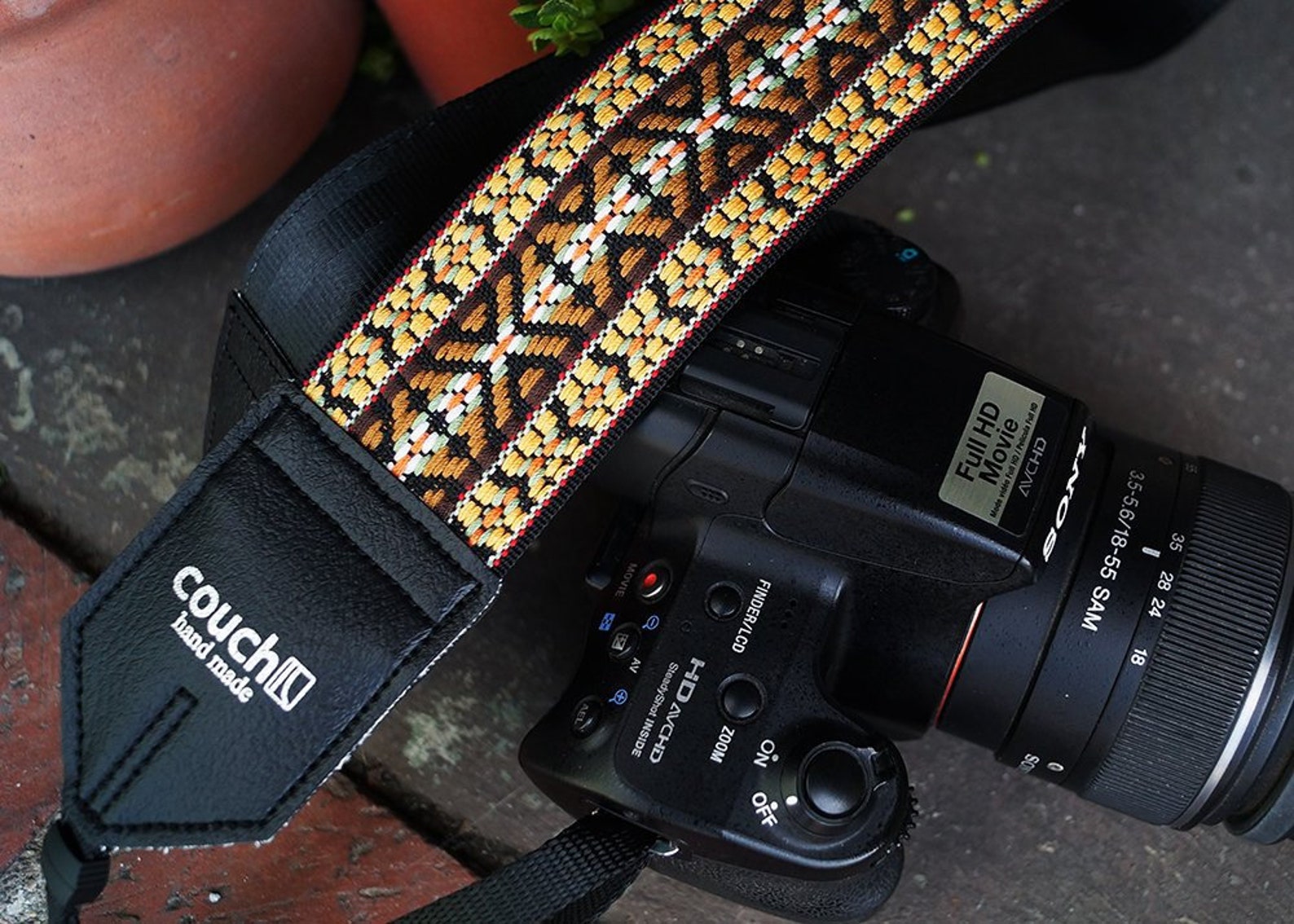 70's Dylan Sunburst Hippie Weave Boho Camera Strap Woven - Etsy