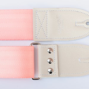 Soft Pink Seatbelt Guitar Strap, Upcycled Pastel Accessory - Etsy